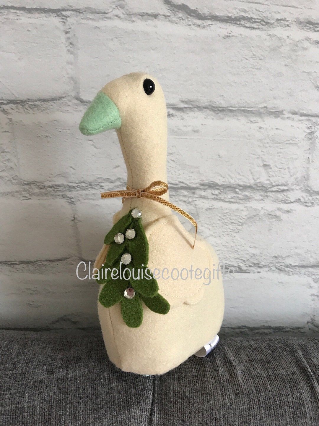 Mistletoe Goose Christmas Goose Mistletoe Goose Soft Toy Keepsake Gift ...