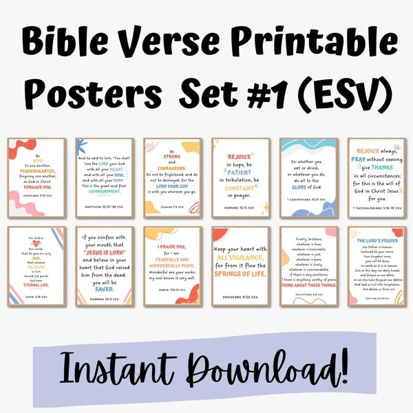 Bible Verses Wall Art for the Classroom - Etsy
