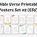 Bible Verse Wall Art Posters for Nursery Homeschool or - Etsy