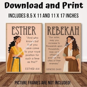 Women of the Bible - Printable Posters - Christian Classroom Decor ...