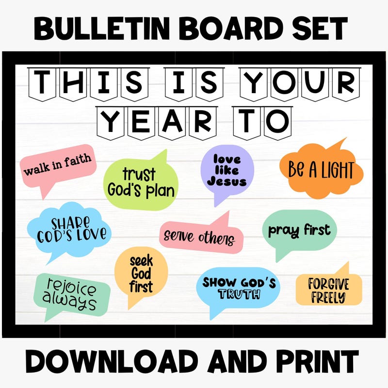 New Year Church Bulletin - Etsy