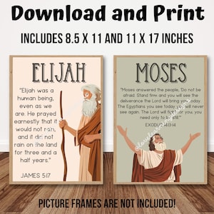 Men of the Bible - Printable Posters - Christian Classroom Decor ...