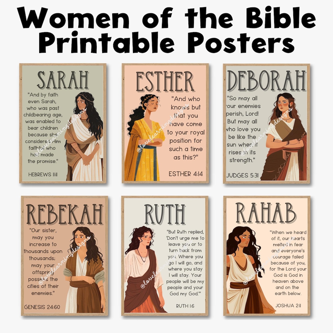 Women of the Bible - Printable Posters - Christian Classroom Decor ...