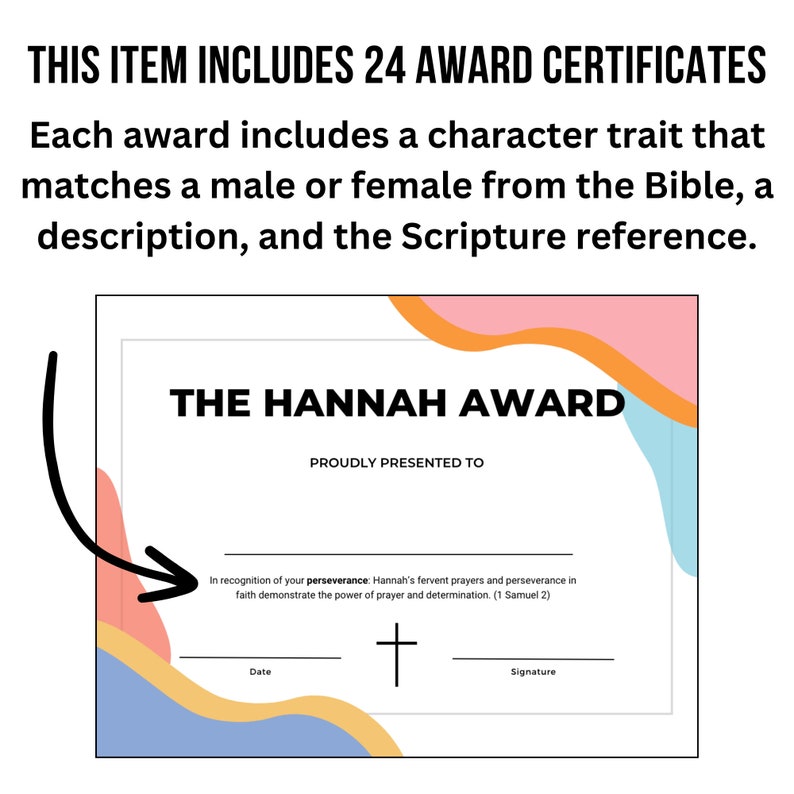 Christian Character End of Year Certificates - Class Certificates ...