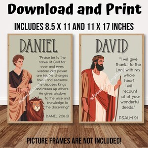 Men of the Bible - Printable Posters - Christian Classroom Decor ...