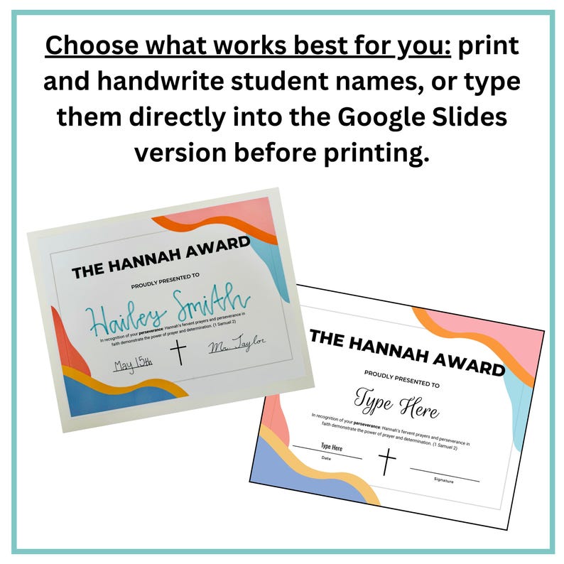 Christian Character Award Certificates, Kids Ministry Awards, Christian ...