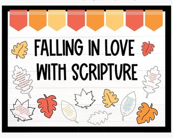 Fall in Love With Jesus - Christian Bulletin Board Set - Christian ...