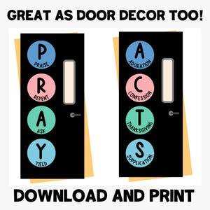 Christian Bulletin Board Kit - How to Pray - ACTS - Christian Classroom ...