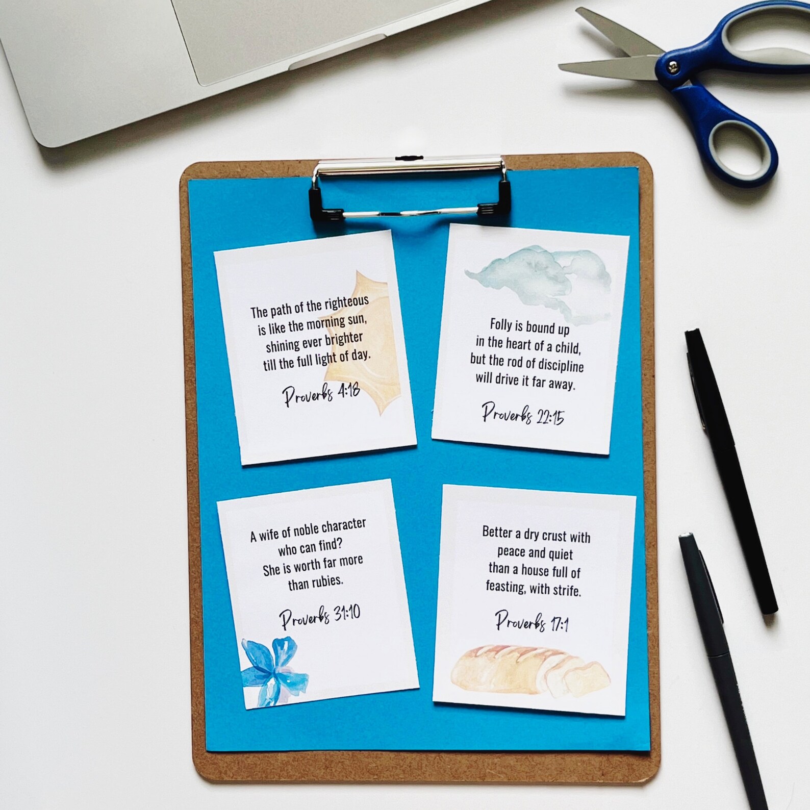 Bible Verse Memory Cards Scripture Cards Printable - Etsy
