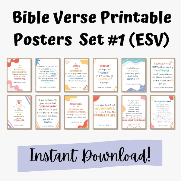 Bible Verse Posters - Etsy