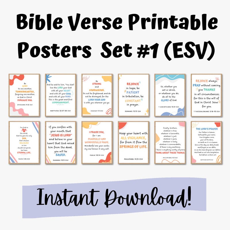 Bible Verse Poster - Etsy