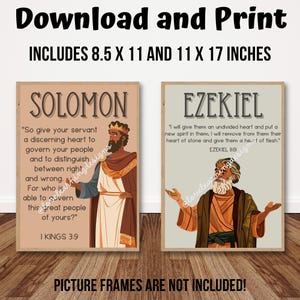 Men of the Bible - Printable Posters - Christian Classroom Decor ...