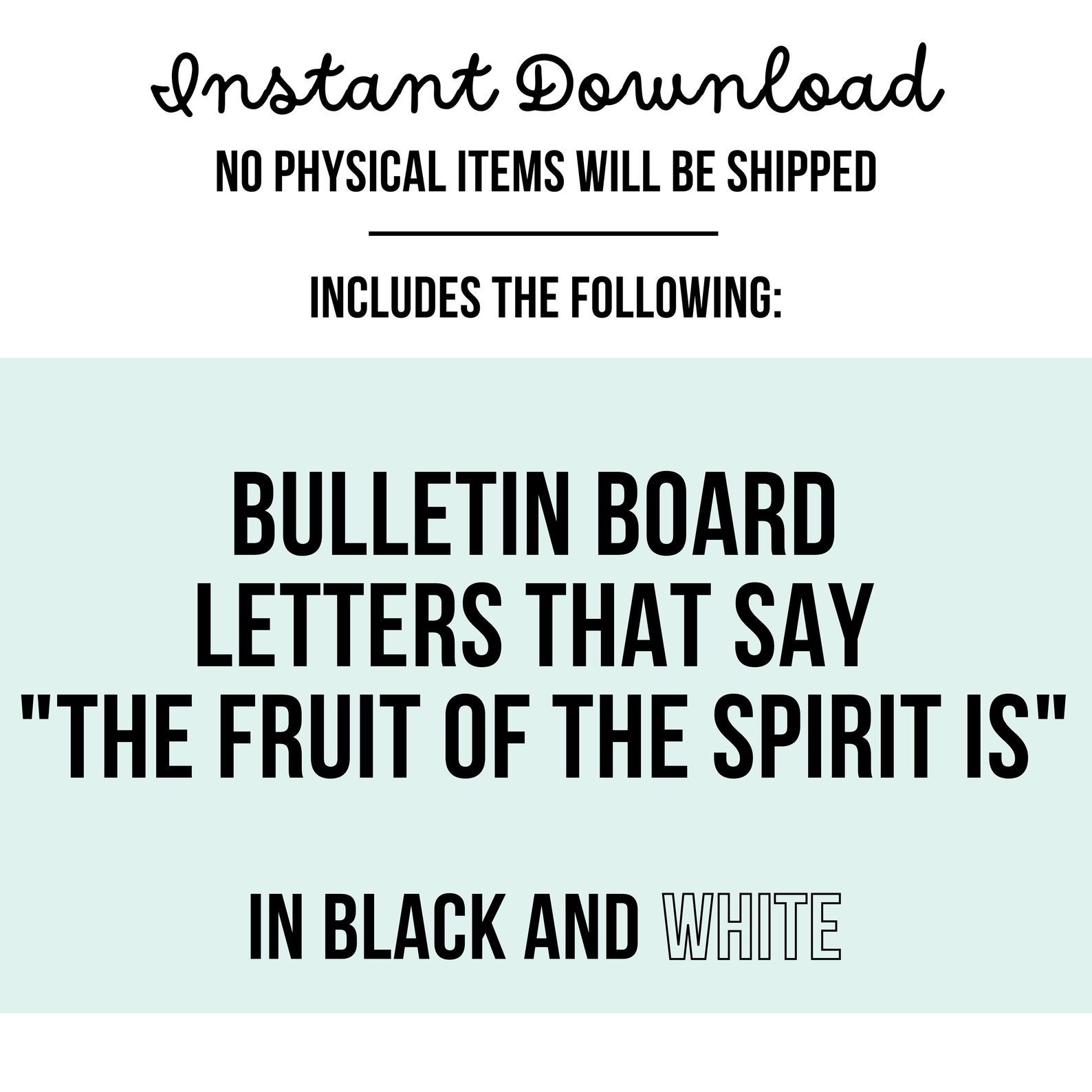 Fruit of the Spirit Bulletin Board Set - Christian Classroom Decor ...