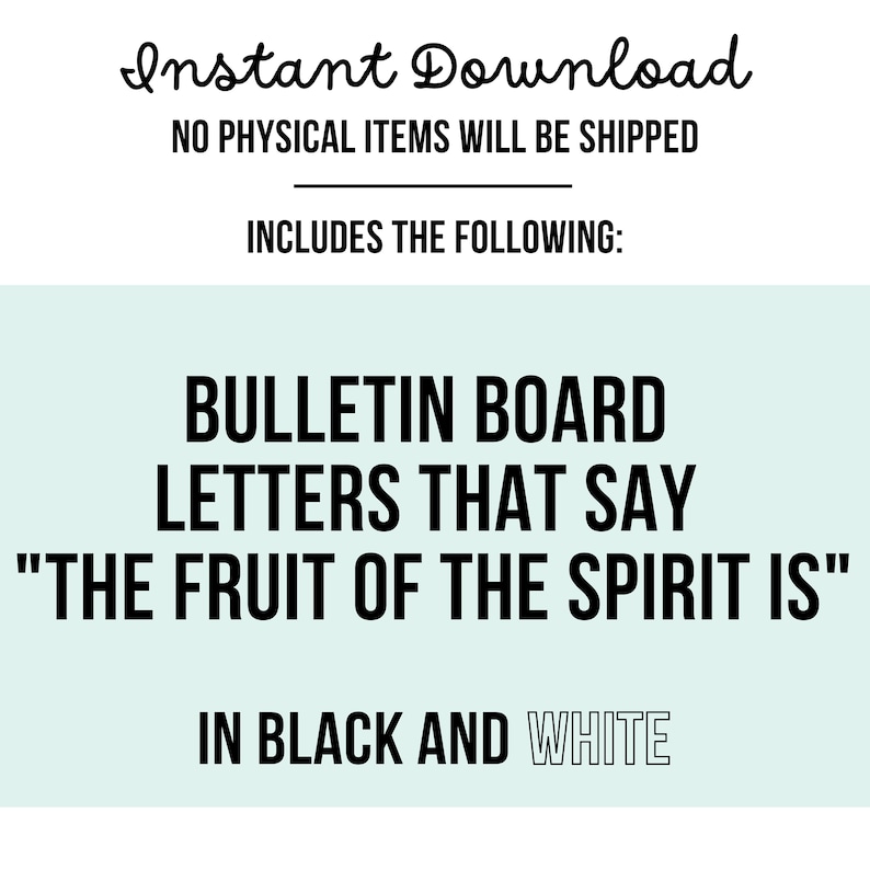 Fruit of the Spirit Bulletin Board Set - Christian Classroom Decor ...