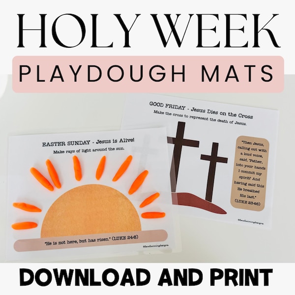 Playdough Mats - Etsy