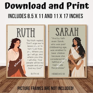 Women of the Bible - Printable Posters - Christian Classroom Decor ...