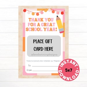 Christian Classroom Gift Card Holder, Teacher Appreciation Gift Card ...