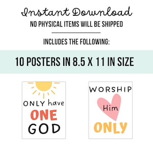 Ten Commandments Bulletin Board Kit: Christian Classroom Decor (digital ...