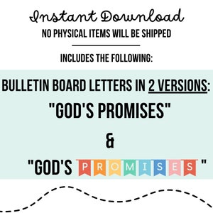 God's Promises Bulletin Board Set: Christian Classroom Decor (digital ...