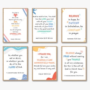 Bible Verse Posters: ESV Scripture Wall Art for Nursery (digital ...