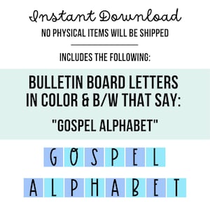 Bible Alphabet Posters, Gospel Alphabet, Christian Classroom, Christian ...