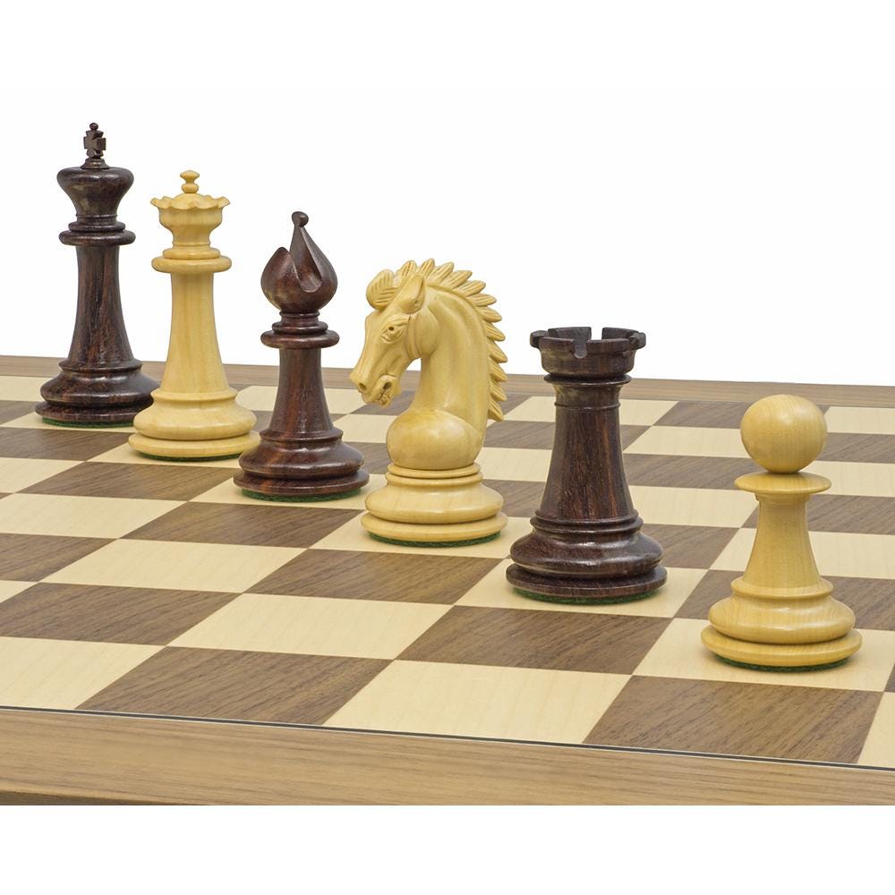 The Sheffield Knight Rosewood Chess Pieces - 3.75 Inch - Etsy