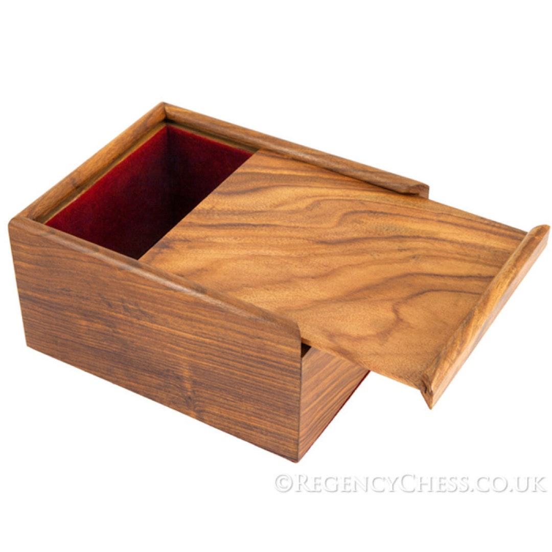Wooden Chess Piece Case With Sliding Lid - Etsy
