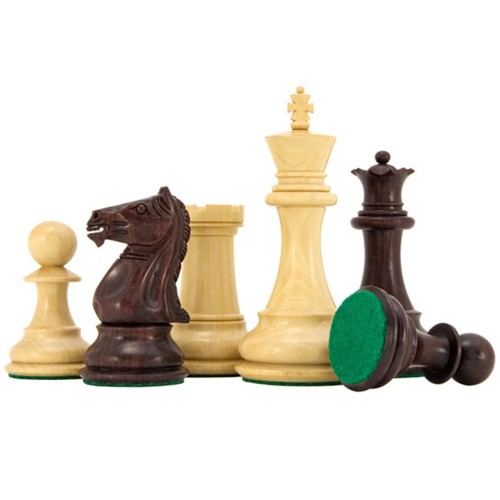 Sentinel Series Rosewood Staunton Chess Pieces 4 Inches - Etsy