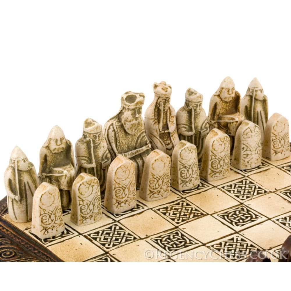 Isle of Lewis Compact Celtic Chess Set 9 Inches - Etsy