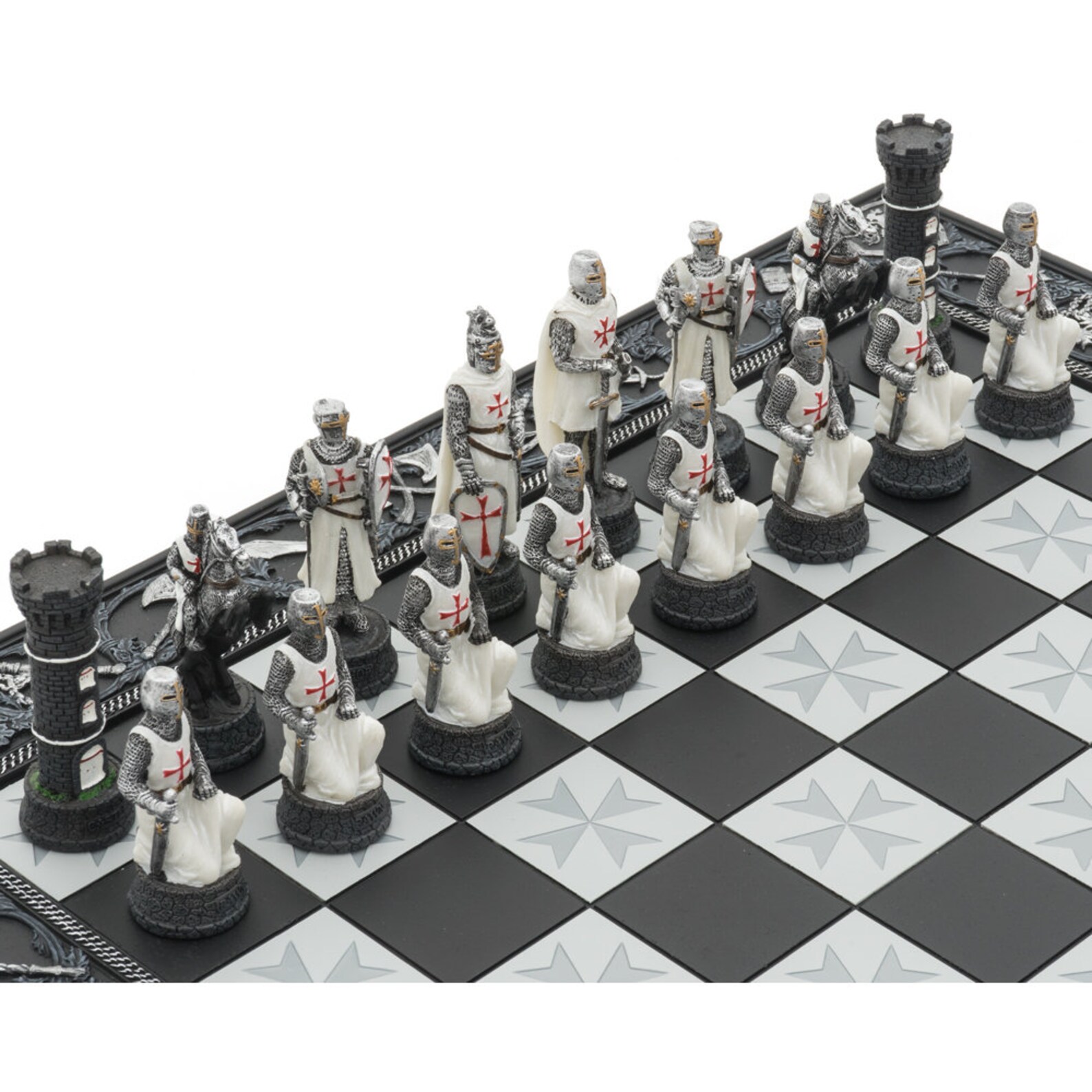 The Knights Templar Crusade Hand Painted Themed Chess Set by - Etsy ...