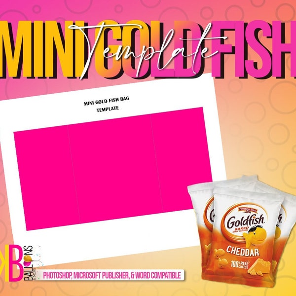 Goldfish Bag Template - Etsy