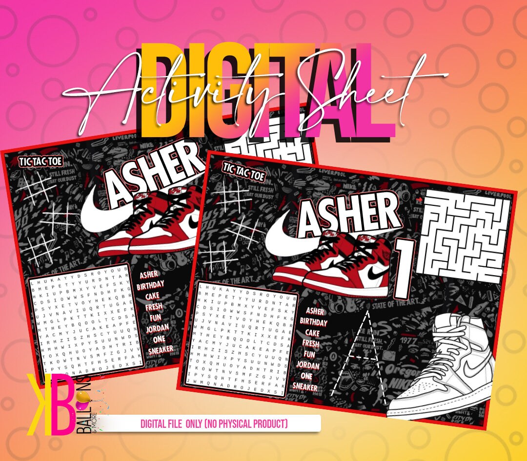 Birthday Coloring Placemat, Birthday Party Coloring Page, Activity ...