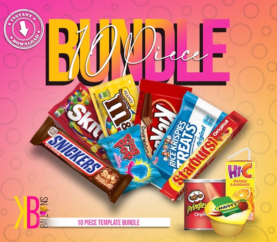 Instant Download 10pc Bundle Deal Template Party Favors - Etsy