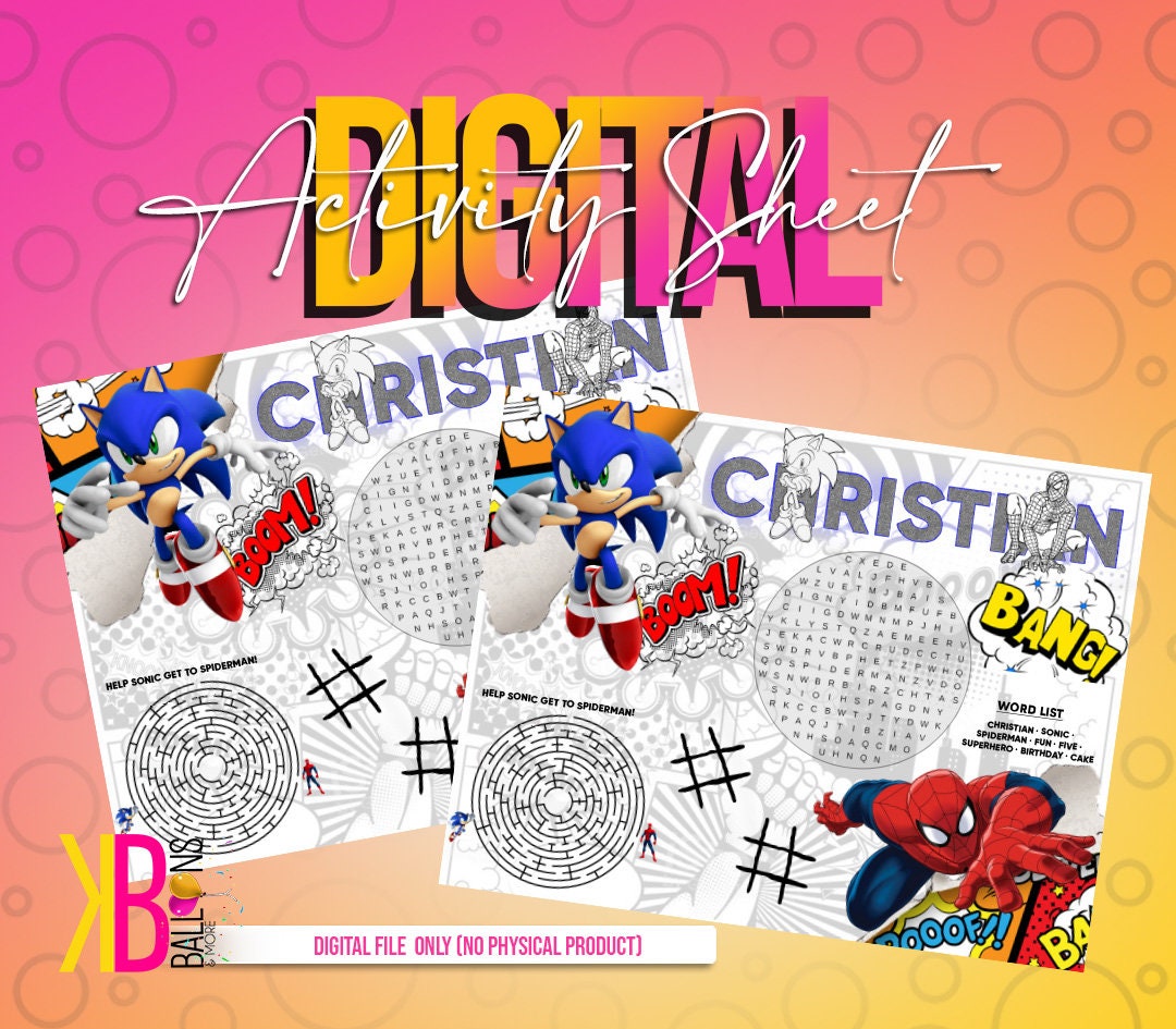 Birthday Coloring Placemat, Birthday Party Coloring Page, Activity ...