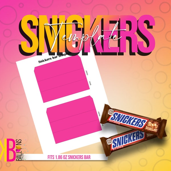 Snickers Logo Template - Etsy