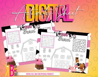 Birthday Coloring Placemat, Birthday Party Coloring Page, Activity ...