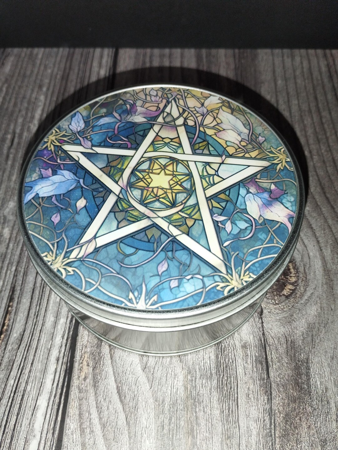 Pentagram Tin, Witches Tin, Metal Storage Tin - Etsy