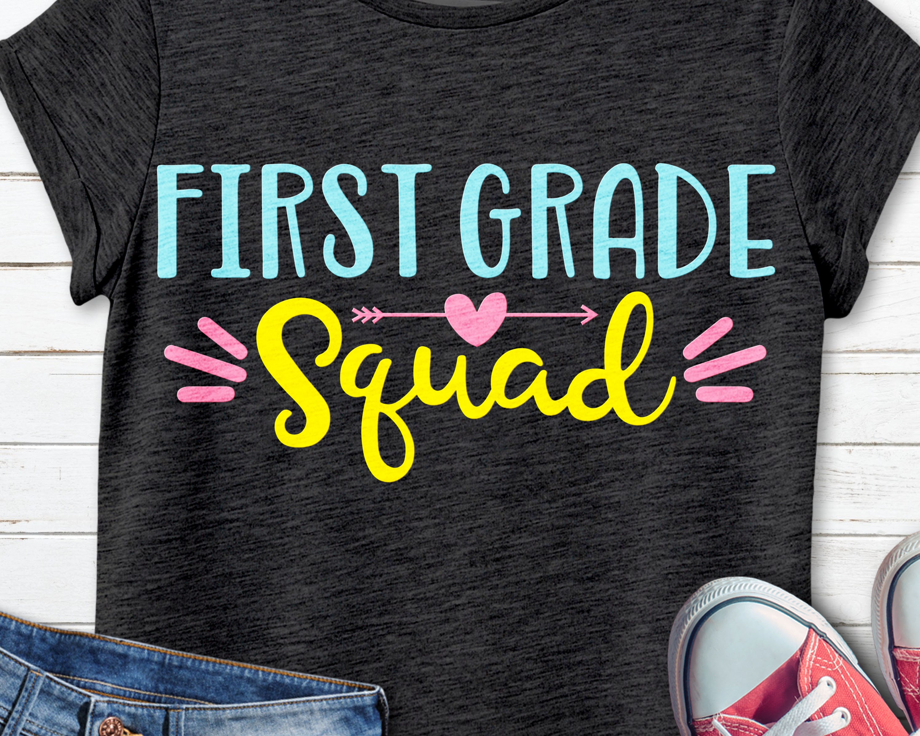 First Grade Squad Svg First Grade Svg Squad Svg 1st Grade Etsy