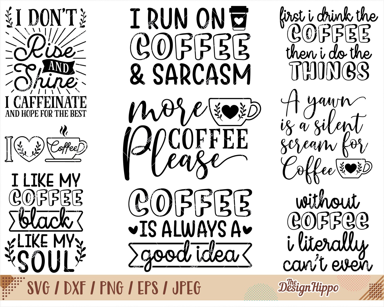 Coffee svg bundle Coffee lover Funny quotes Sayings Mom | Etsy