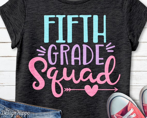 Fifth grade squad svg Fifth grade svg Cut file Fifth grade teacher svg ...