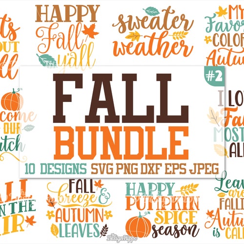 All the Fall Things Svg Hello Fall Svg It's Fall | Etsy