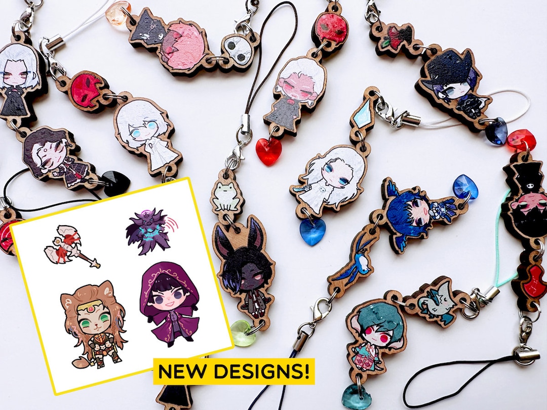 Ffxiv Wood Phone Charms: Series 2 (edw-dt) - Etsy