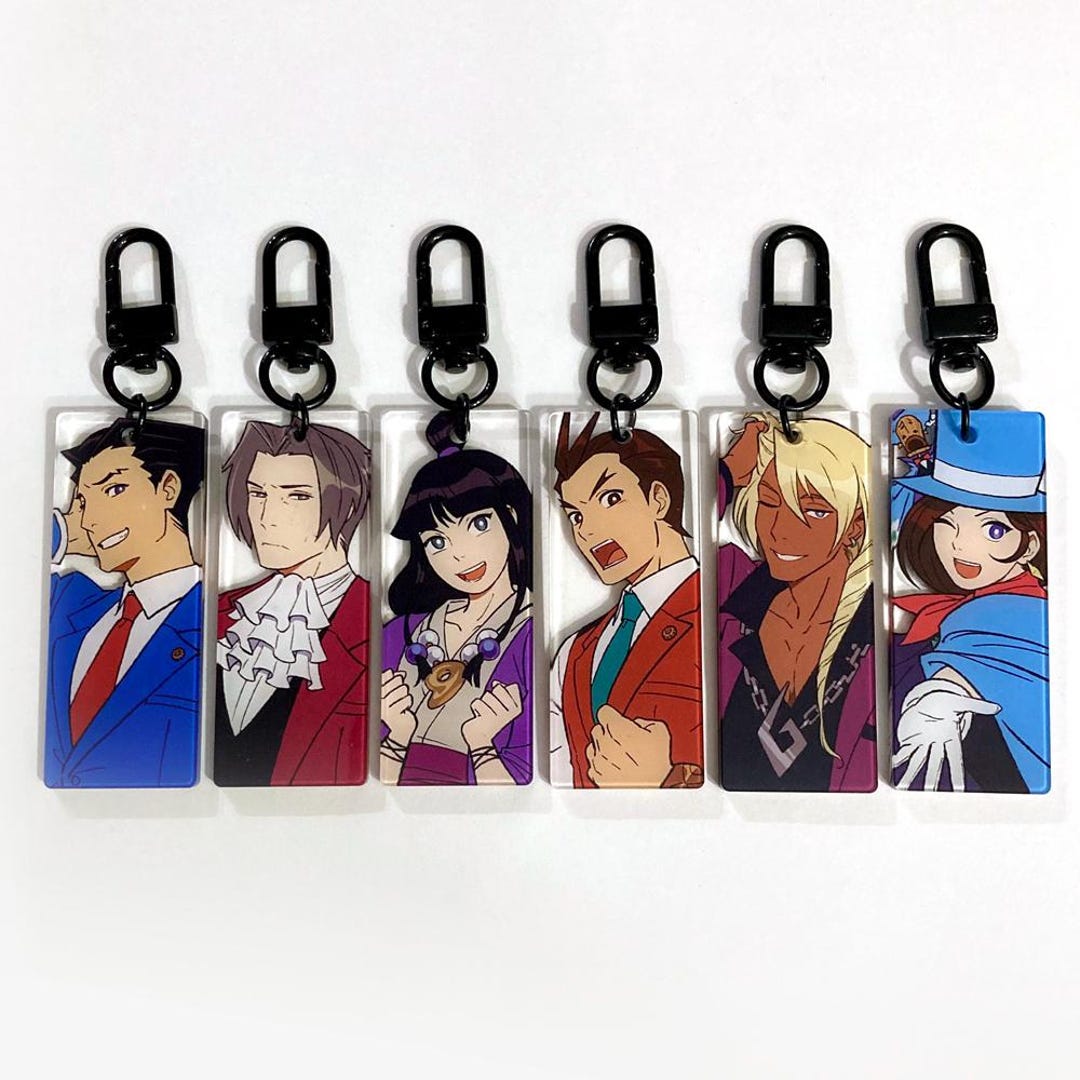 Ace Attorney Portrait Keychains - Etsy