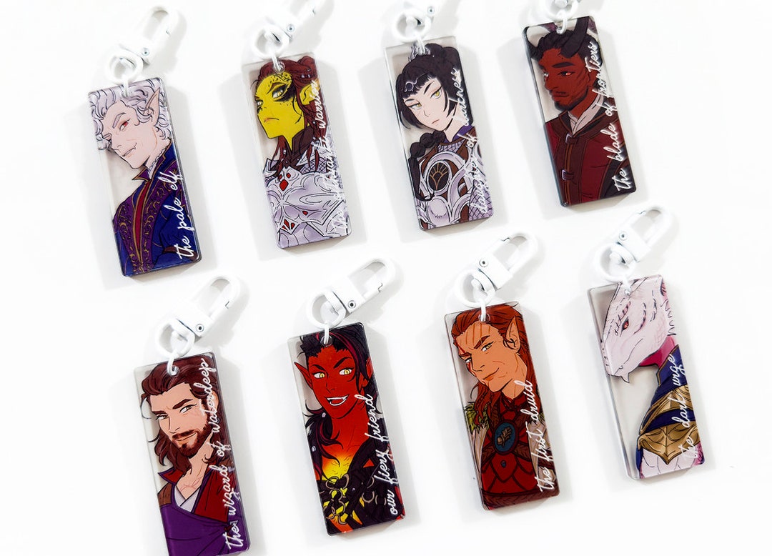 Baldur's Gate Portrait Keychains - Etsy