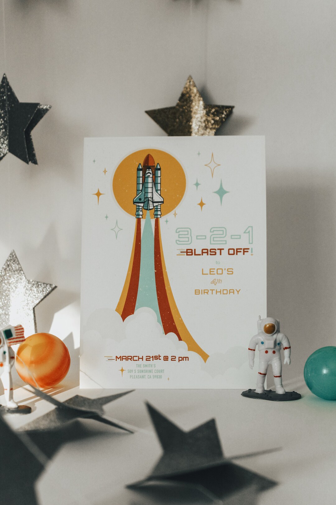 Retro Space Birthday Party Suite - Etsy