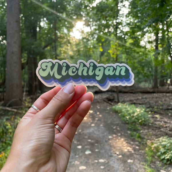 Michigan Sticker - Etsy