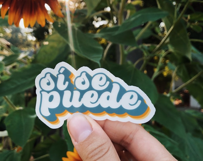 Sí Se Puede Retro Clear Vinyl Sticker - Etsy
