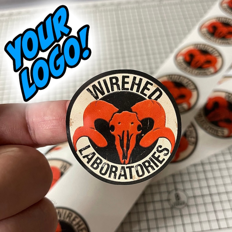 Custom Round Vinyl Stickers - Etsy