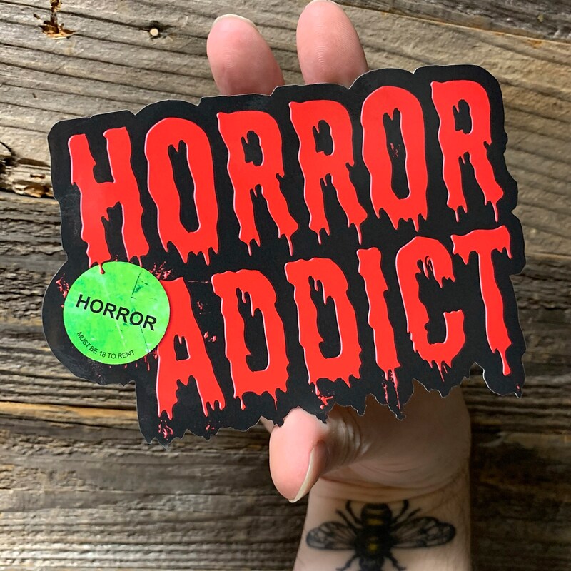 Horror Addict Decal - Etsy