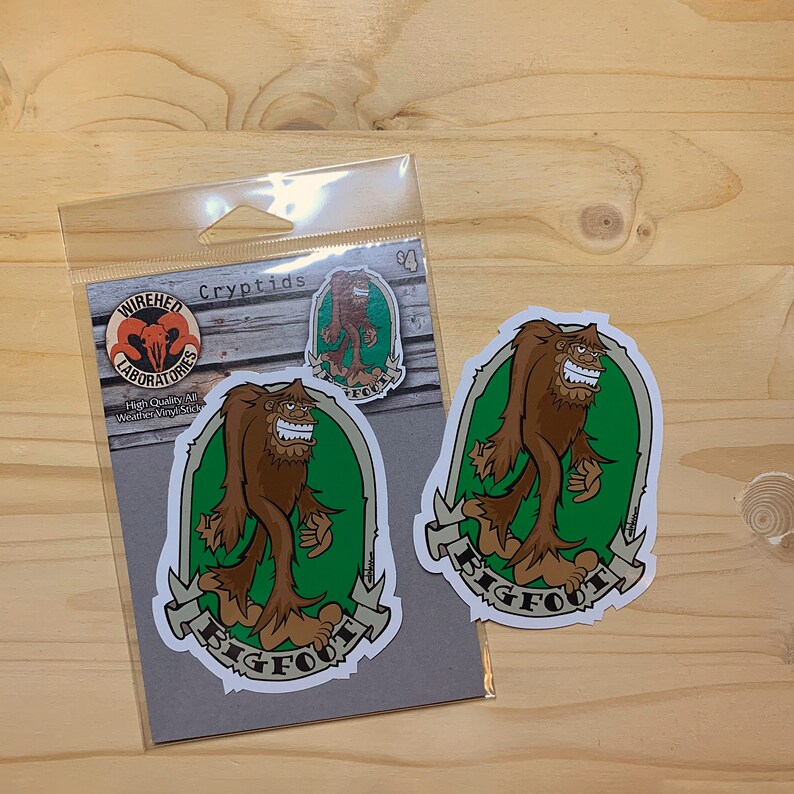 BIGFOOT Vinyl Sticker 4 Weatherproof Cryptid Decal. - Etsy UK